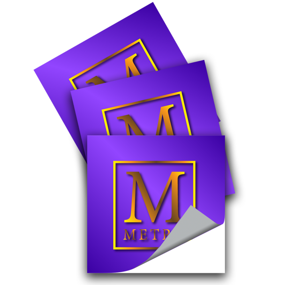 AkuaFoil Stickers Metro Package Printing