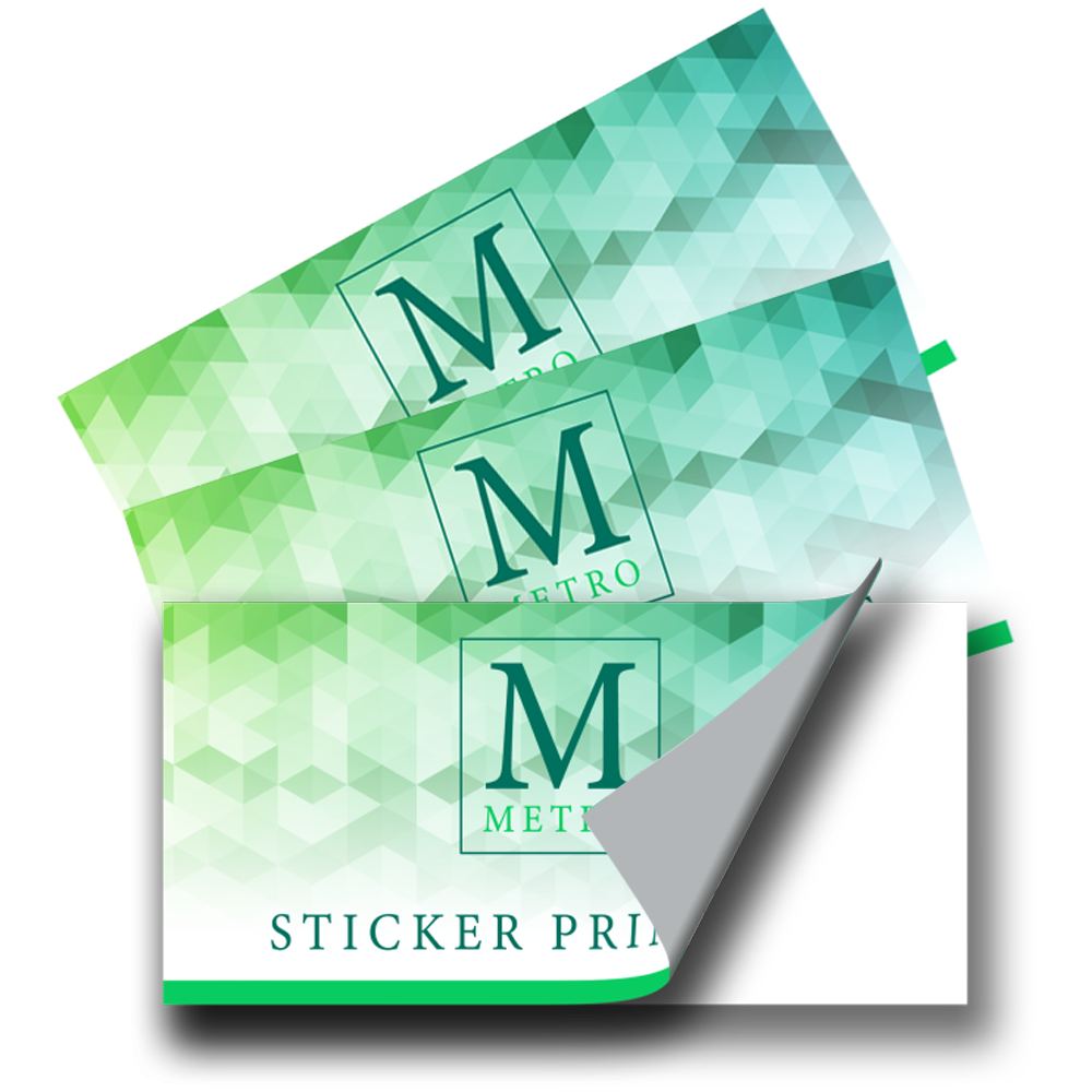 Rectangle Stickers Metro Package Printing