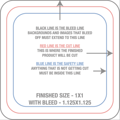 3x3 CUSTOM SHAPE LABEL LAYOUT INSTRUCTIONS